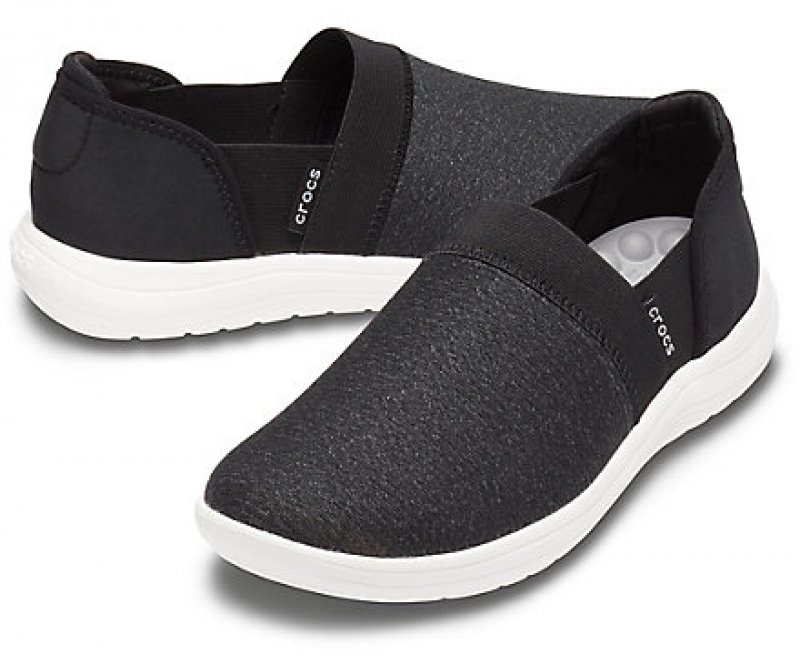 Women’s Crocs™ Reviva Slip-On / Black White